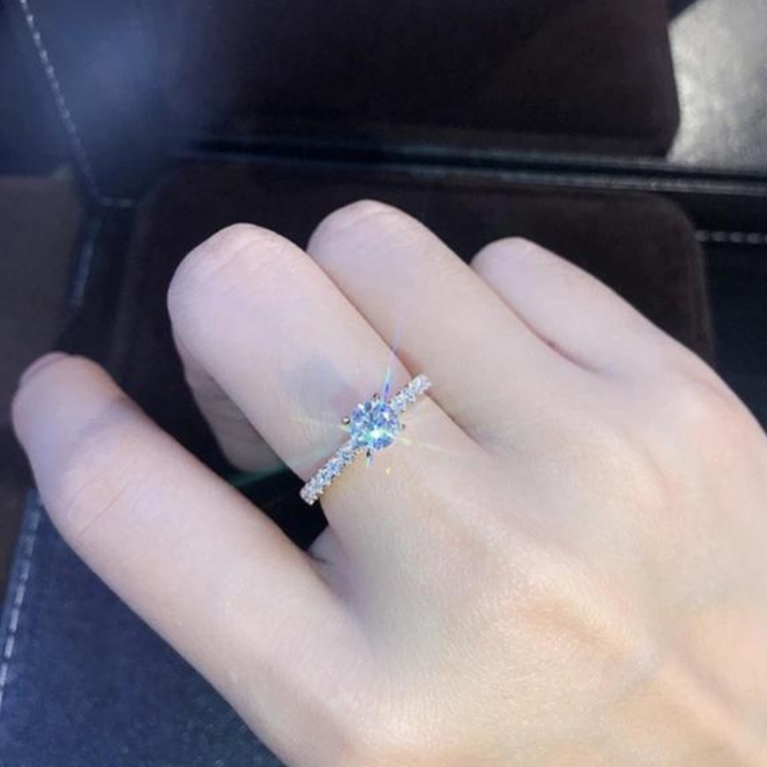 Moissanite Solitaire Ring in Pakistan – AlShaikh Jewellers